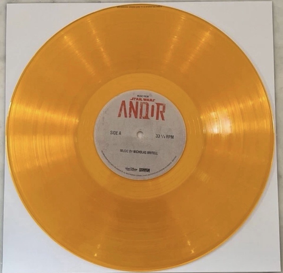 BRAND NEW Star Wars Andor Soundtrack Orange Color Vinyl LP Record plus ...