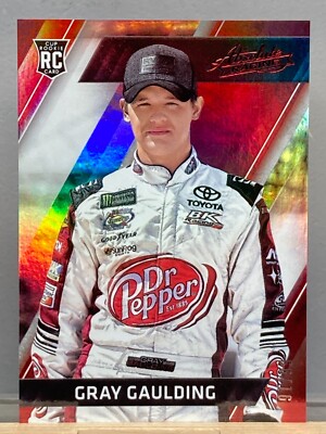2017 Panini Absolute Racing Nascar Red Parallel #65 Gray Gaulding RC ...