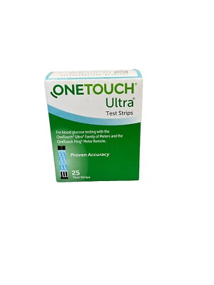 OneTouch Ultra Blue Test Strips - 25 Count *READ 353885994255 | eBay