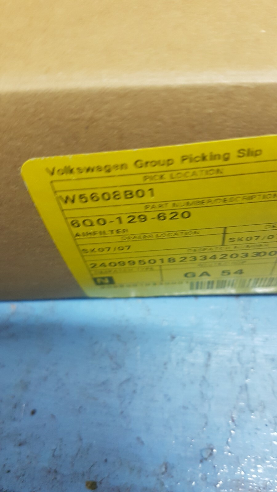 6Q0129620 Genuine Volkswagen Polo 2002 -2008 Air Filter for sale online ...