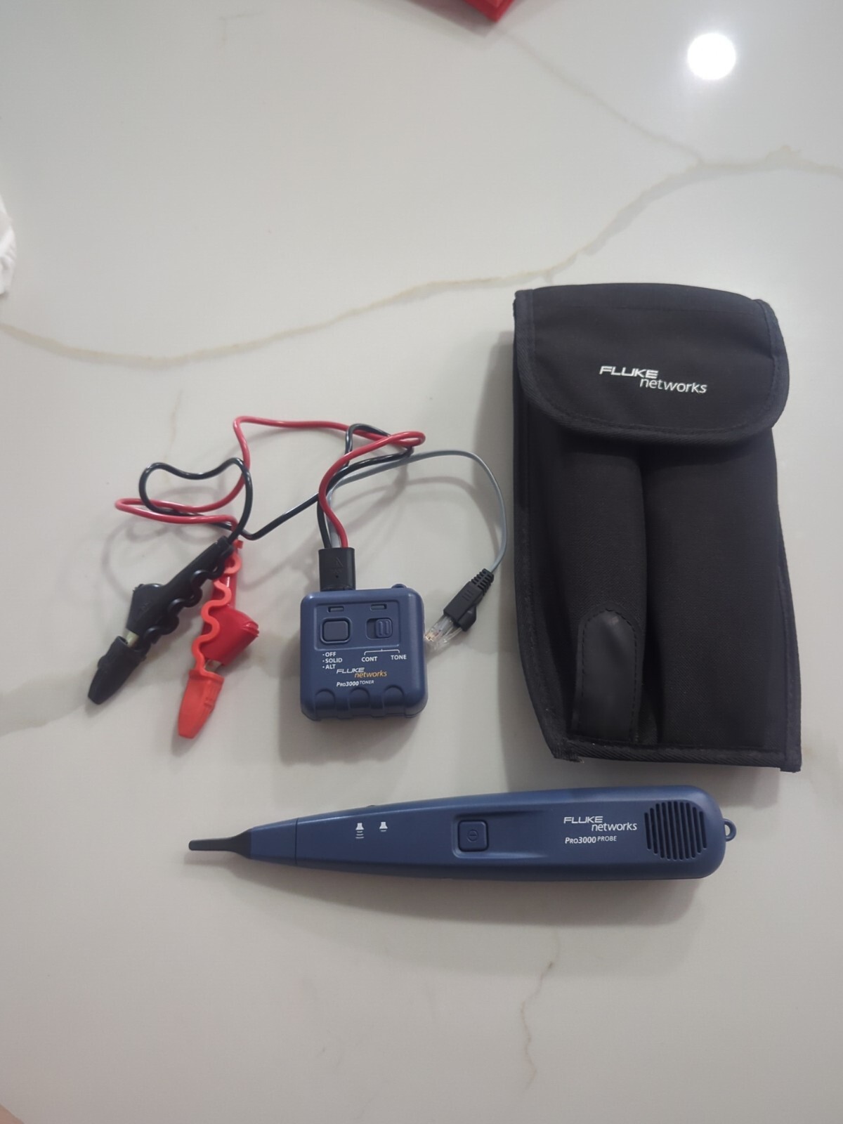 Fluke Networks Pro3000 Toner Analog Tone & Probe Kit 26000900 Clean ...