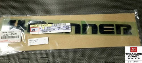 NEW OEM TOYOTA 4RUNNER 2010-2020 NIGHTSHADE EDITION BLACK EMBLEM QTY 1 ...