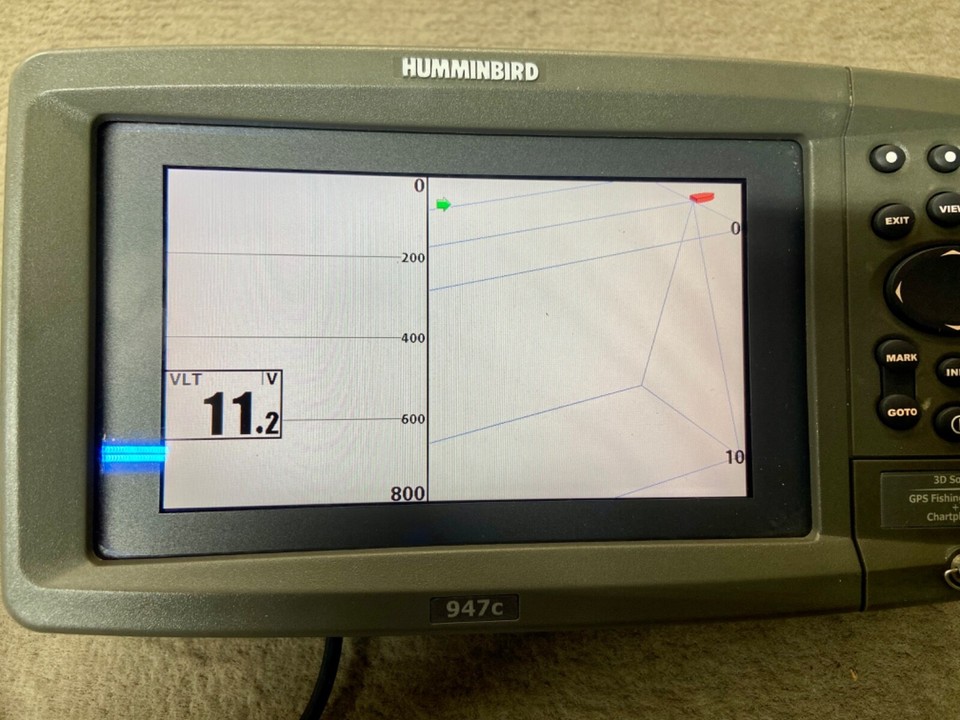 HUMMINBIRD 947c GPS MAPPING FISHING CHARTPLOTTER MAP 3D SONAR ...