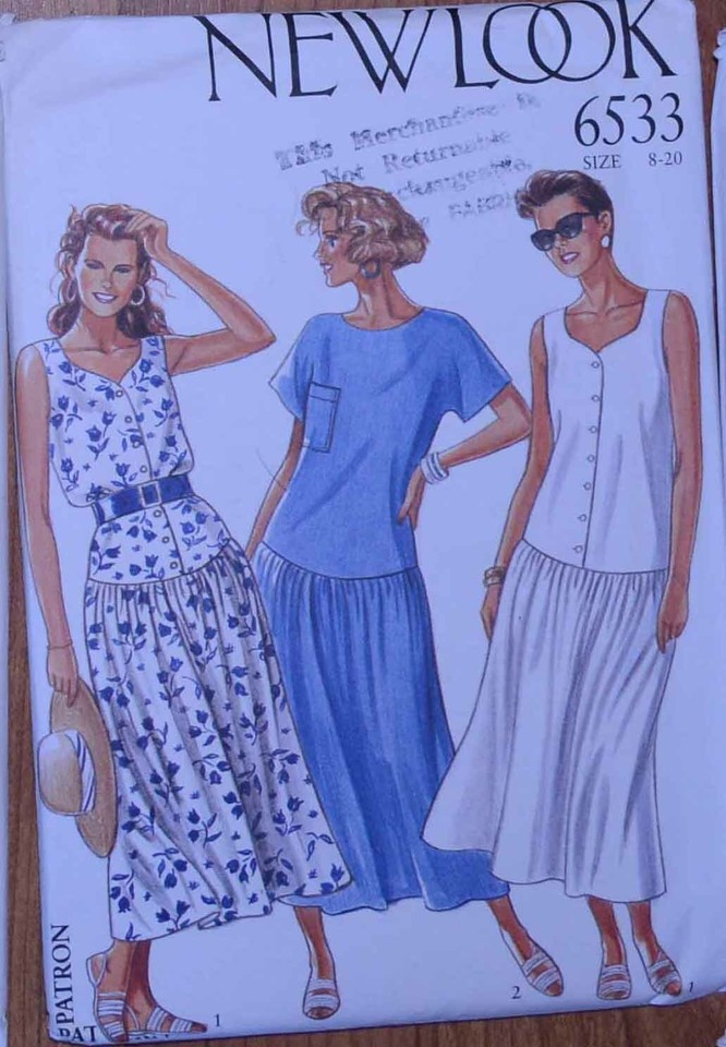 New Look Sewing Patterns Women's Multi-sized 8-18 Bust 34-44 +Handbags ...