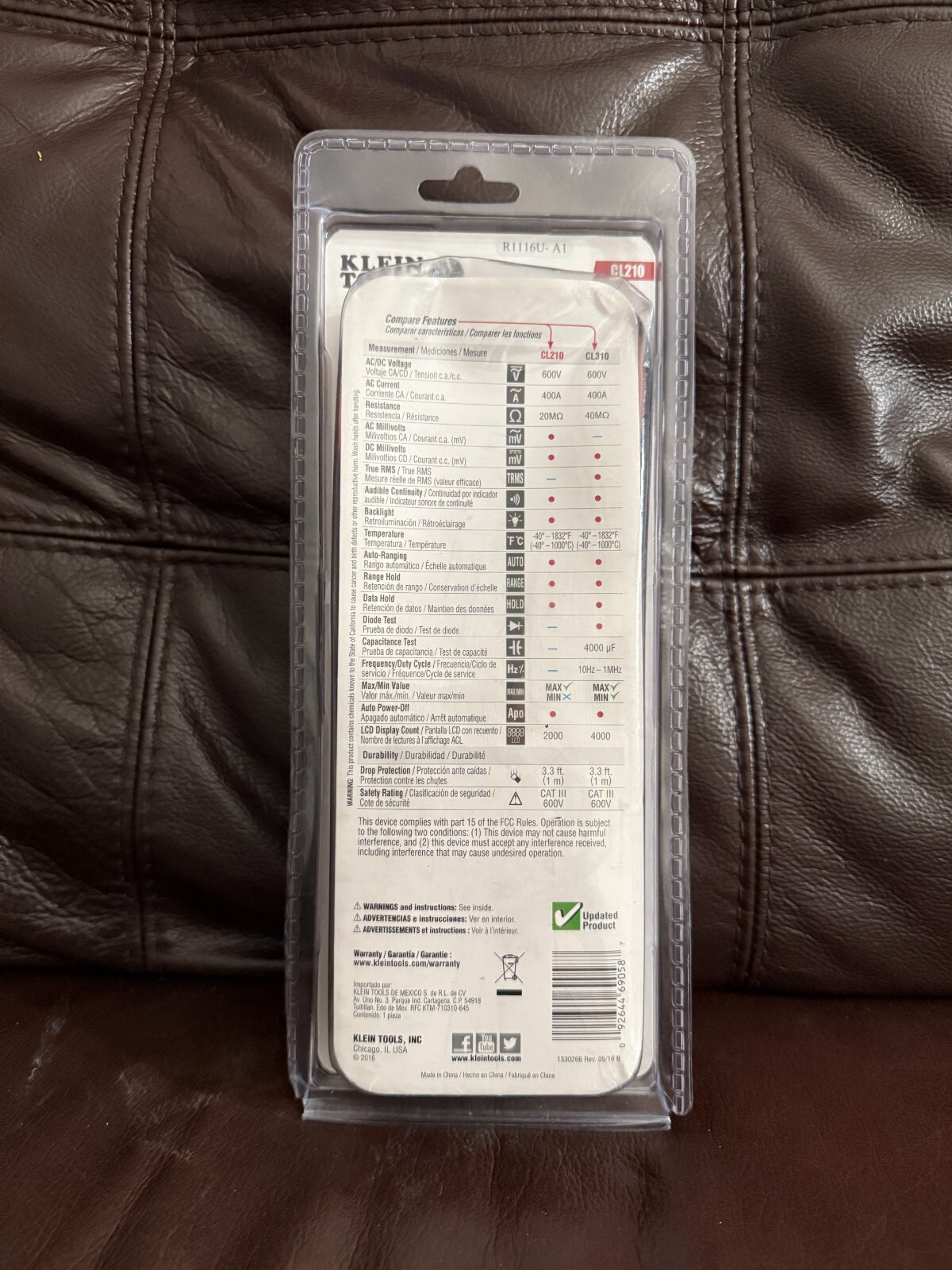 Klein Tools CL210 400 Amp AC Auto-Ranging Digital Clamp Meter for sale ...