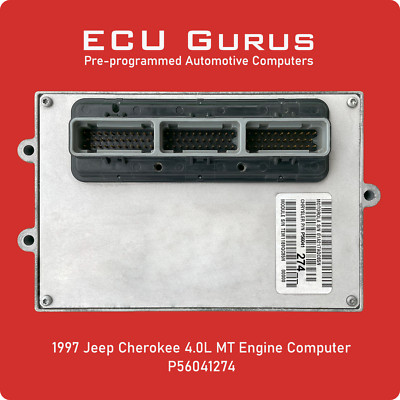 1997 Jeep Cherokee 4.0L MT Engine Computer P56041274 "VIN Programmed ...