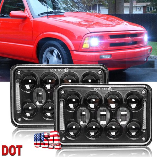 Fit For Chevy S10 1995 1996 1997 2PC 4x6inch Led 5D Headlights High Low ...