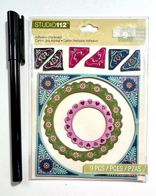 Studio 112 Chipboard Frames Stickers Scrapbooking Card Embellishment | eBay
