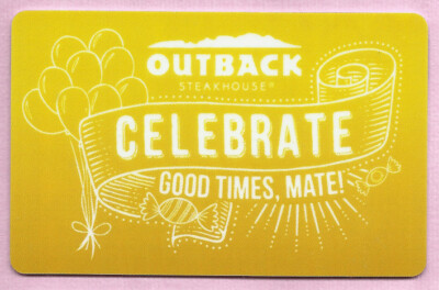 OUTBACK Steakhouse No Value Gift Card - CELEBRATE | eBay