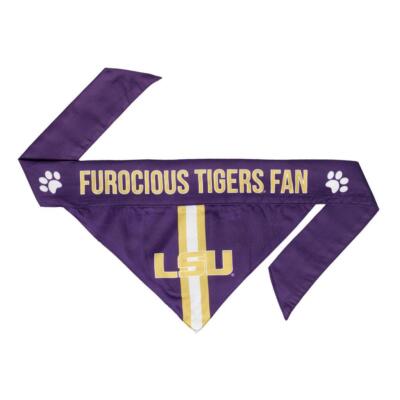 LSU Tigers Medium Pet Bandanna [NEW] NCAA Dog Puppy Collar Clothes | eBay