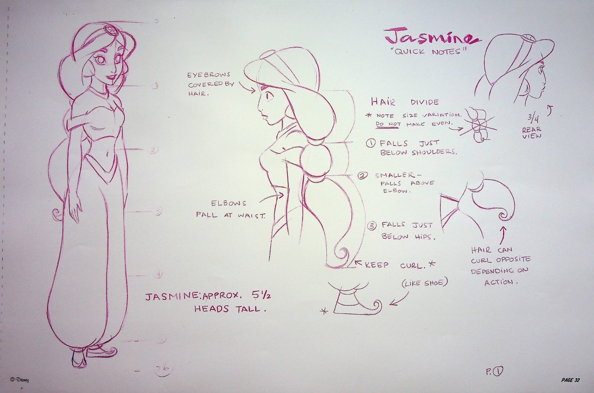 Disney Character Design Sheets