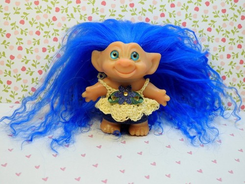 Tibetan Mohair Troll Wig Plug Hair Replacement for 2-1/2- 3” Sapphire ...