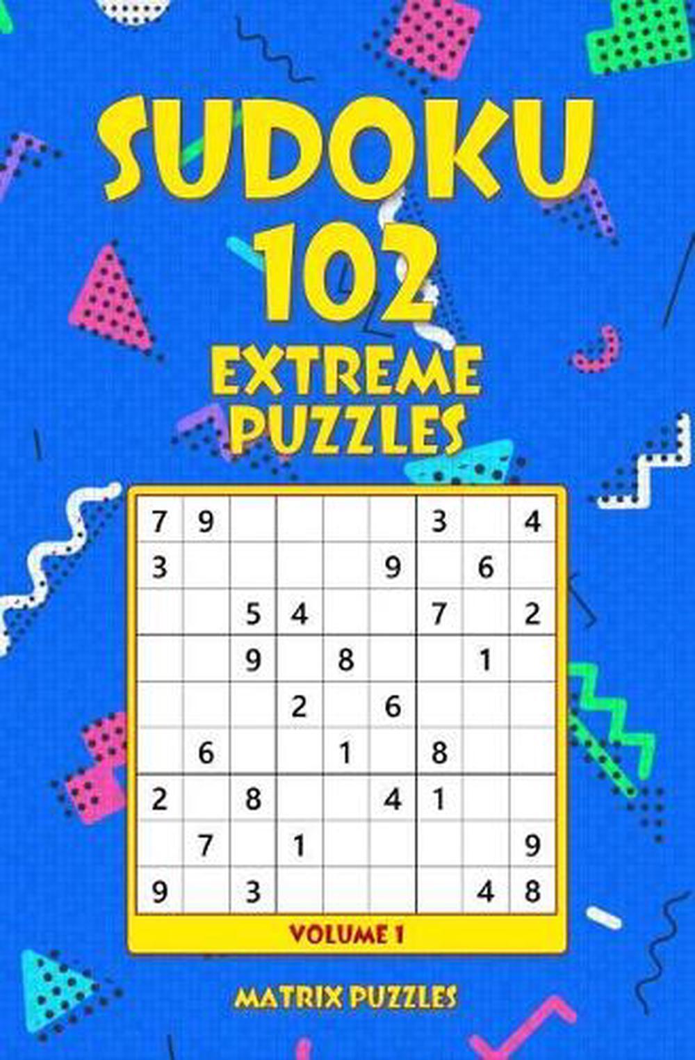 Sudoku: 102 Extreme Puzzles by Matrix Puzzles (English) Paperback Book ...