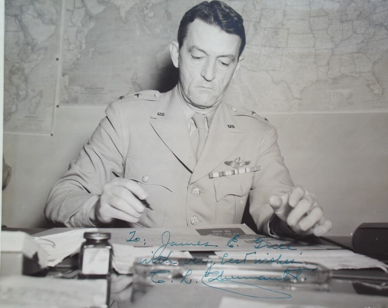 Claire Lee Chennault Commander Flying Tigers ''Rare'' Signed Photo JSA ...