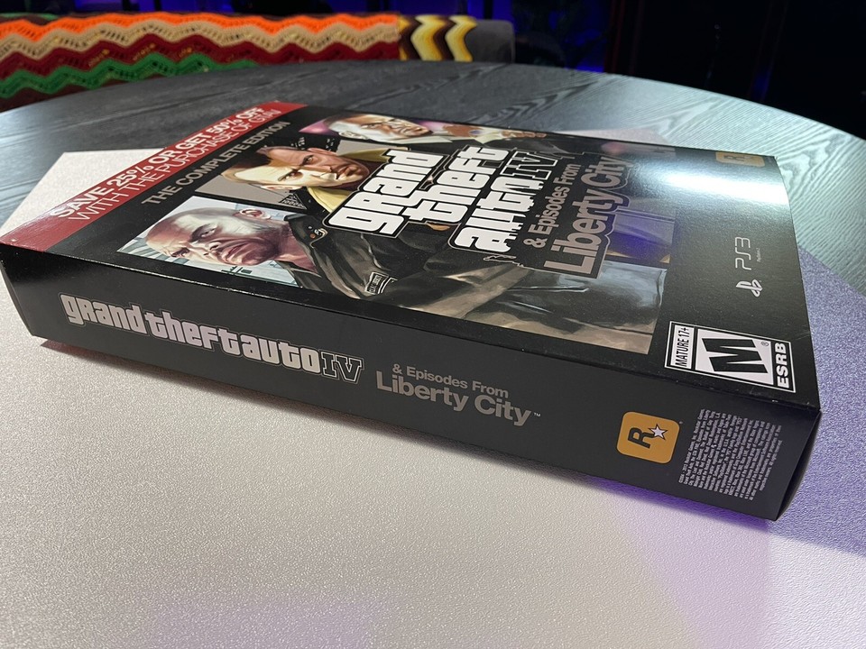 Grand theft auto iv episodes from liberty city retail display box. PS3 ...