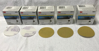 3M Hookit Gold 3" Sanding Discs P120, 00919 50 per box Free Shipping | eBay