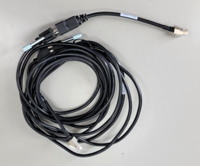 2x NetApp 112-00054 Console Cable Adapter SERIAL RJ45-DB9 + 112-00111 ...