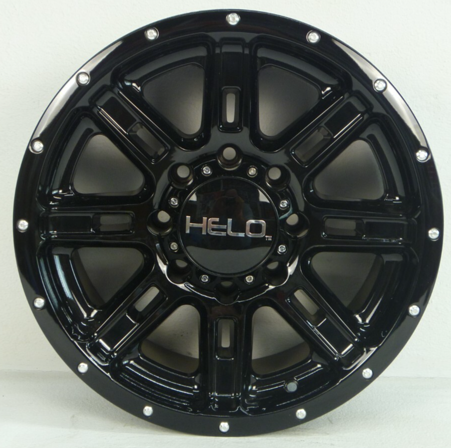 1 REPLACEMENT WHEEL Helo HE900 gloss black 18x9 8x165.1 Offset 0 8x6.5 ...