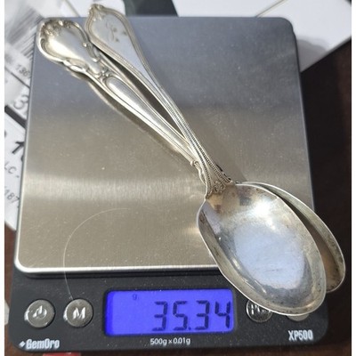 Antique Ornate Sterling Silver Spoons - scrap silver - 35.34 Grams | eBay