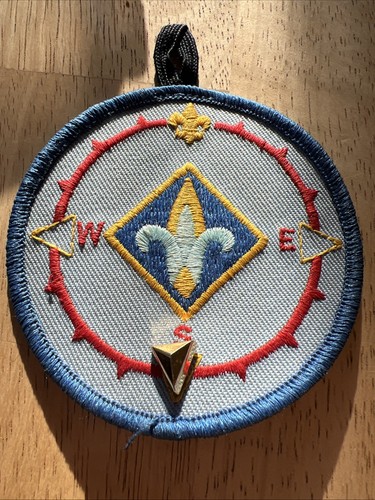 Vintage BSA Cub Scouts Compass Badge Patch Webelos Emblem with 1 Arrow ...