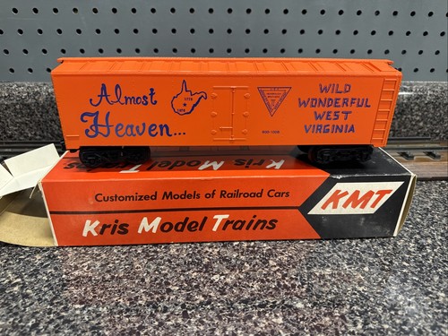 KMT Kris Model Trains West Virginia Blue On Orange Almost Heaven O ...