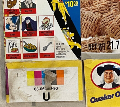 Life Cereal Box Side