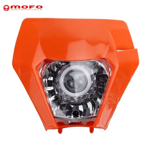 KTM XCW EXC EXC-F 300 450 450 FE Enduro LED E8 Headlight DRL With Angel ...