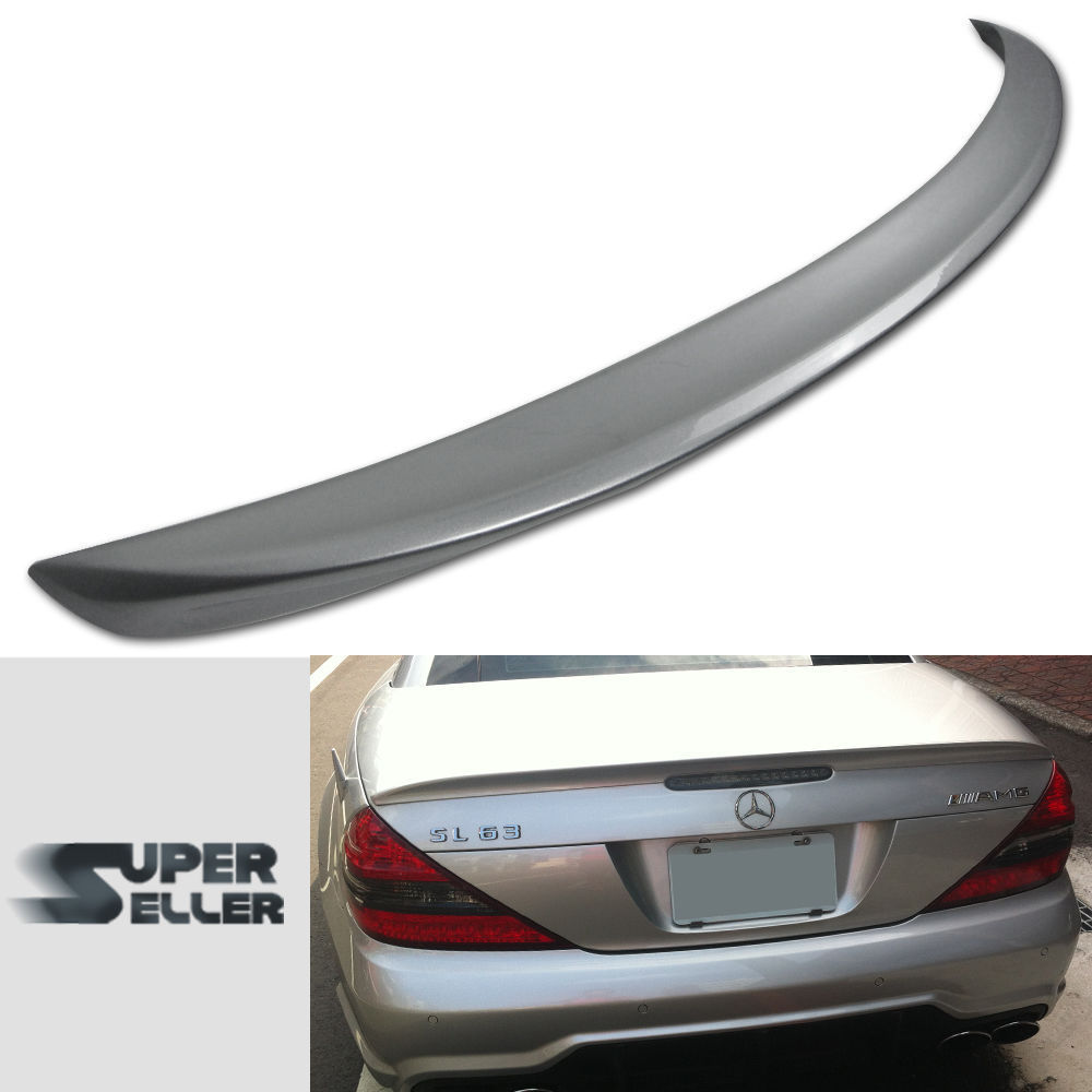 Painted Fit For Mercedes Benz SL Class R230 A Type Trunk Spoiler Boot ...