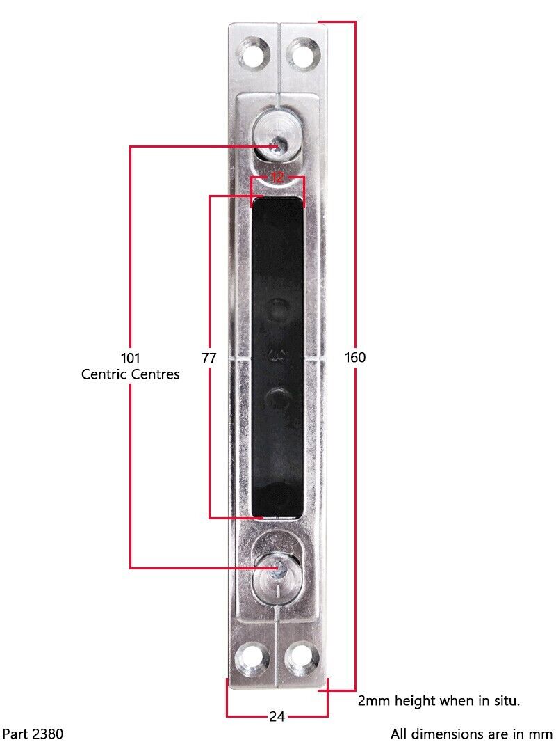 Avocet Affinity Composite Timber Door Hook Bolt Keep Striker Plate | eBay UK