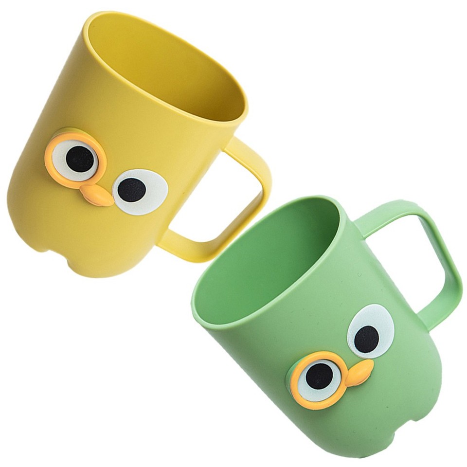 2pcs Tooth Brushing Cups Multi-purpose Storage Cup Bathroom Toothbrush ...
