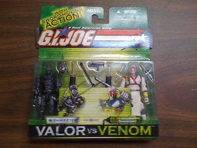 G.I. JOE Valor Vs. Venom 2 pack Snake Eyes & Storm Shadow NEW Free Ship ...