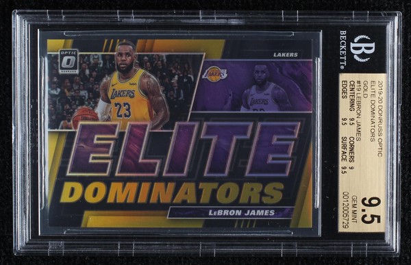 2019-20 Panini Donruss Optic - Elite Dominators Gold Prizm #19 LeBron ...