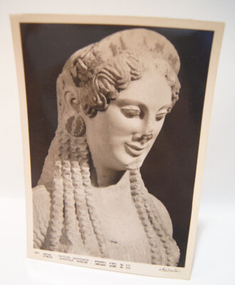 Aohnai Athens Acropolis Museum Archaic Kore No. 670 B & W Vintage ...