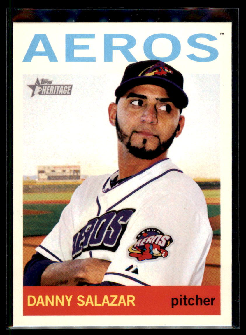 2013 Topps Heritage Minors Danny Salazar #72 Akron Aeros | eBay