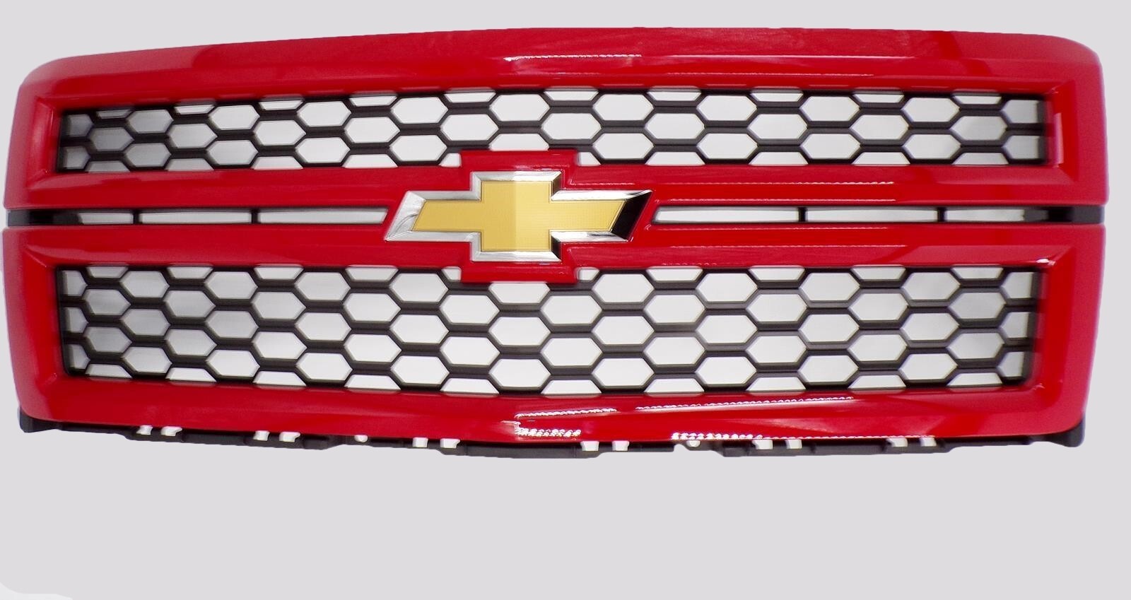 OEM Painted Mesh Grille For 2014 2015 Silverado 1500 Victory Red WA9260 ...