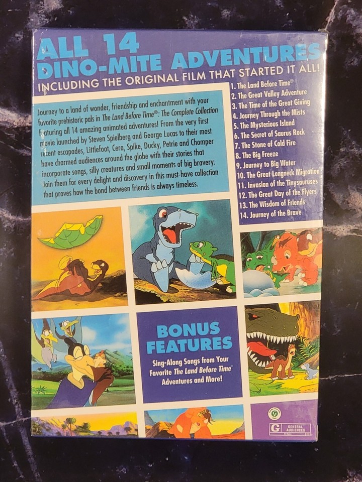 The Land Before Time The Complete Collection DVD 8-Disc Set ( ALL 14 ...