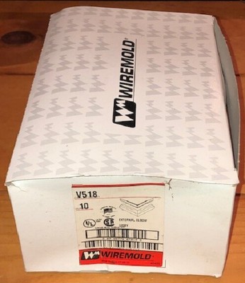 WIREMOLD V518, STL External Elbow 500, Ivory box of (10) packs, NIB | eBay
