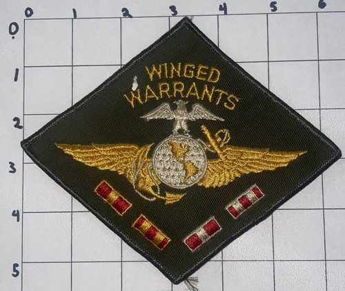 Early Vietnam War Winged Warrants USMC Aviation Marine Crops Patch (16 ...