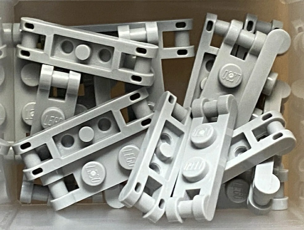 LEGO Parts - Light Bluish Gray Plate 1 x 2 w Handles on End - No 18649 ...