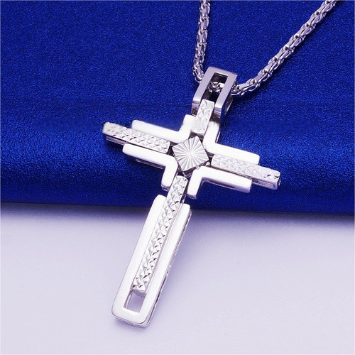 Pure PT950 Real Platinum 950 Men Women Lucky Unique Spin Cross Pendant ...