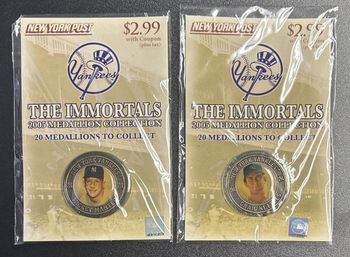 2005 New York Yankees The Immortals Medallion Collection Complete Set ...