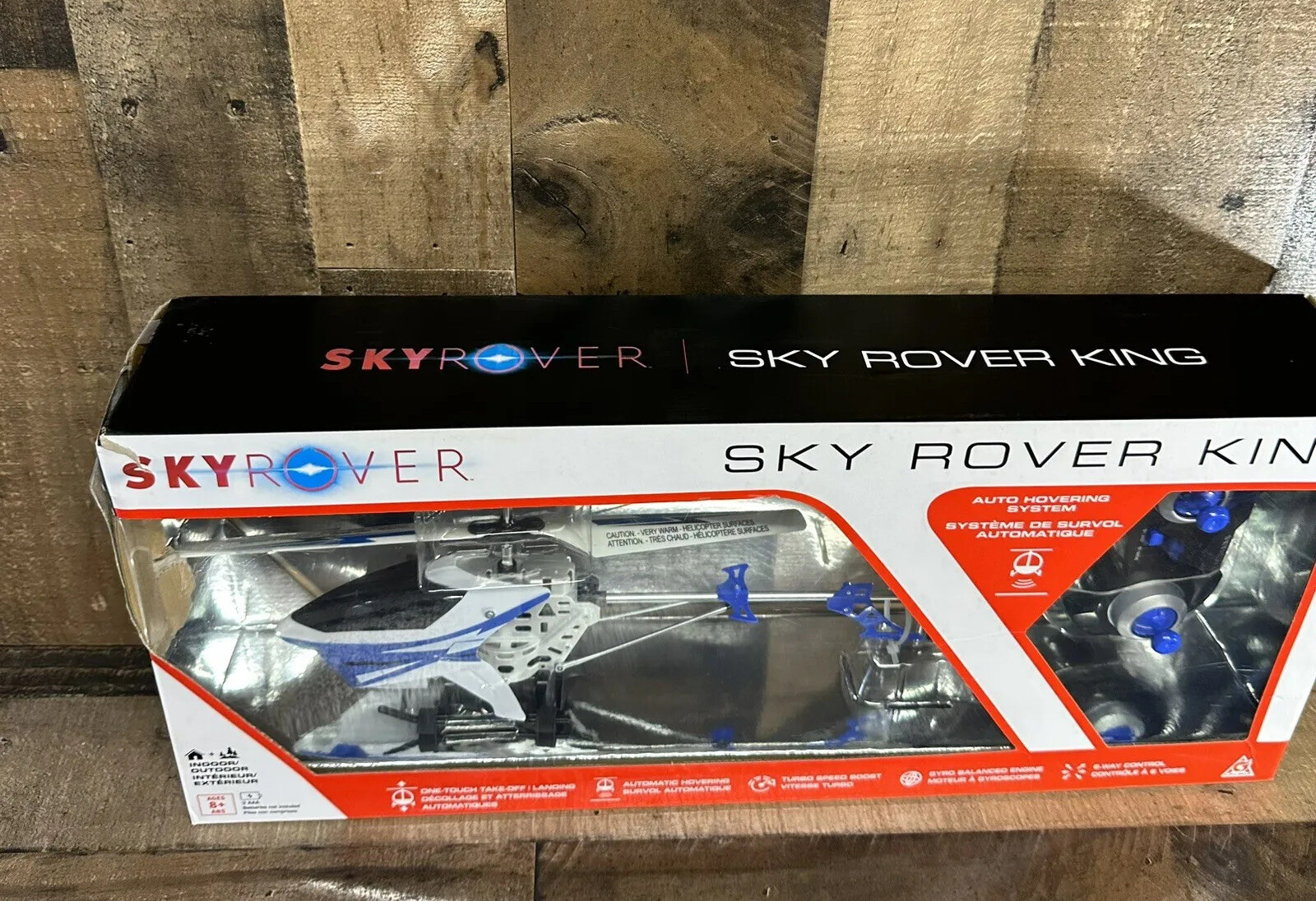 New/Sealed Sky Rover King Radio Control Helicopter Indoor/Outdoor RC ...