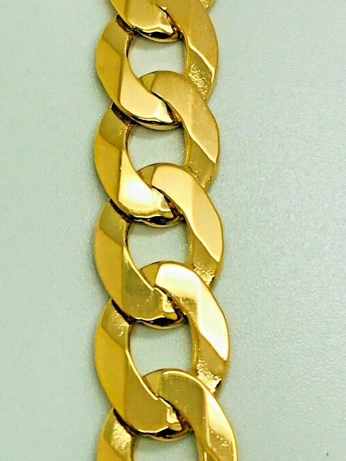9ct Yellow Solid Gold Curb Chain – 9.3mm - 24" - CHEAPEST ON EBAY | eBay UK