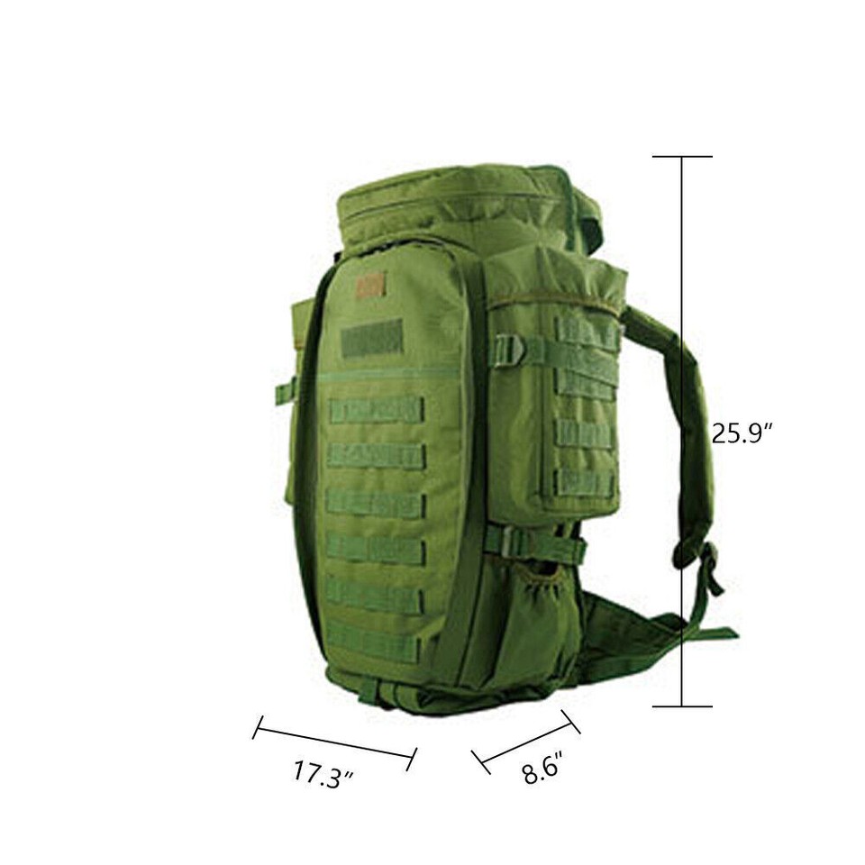 75L Large Camping Hiking Backpack Tactical Rifle Bag Army Molle Bag ...