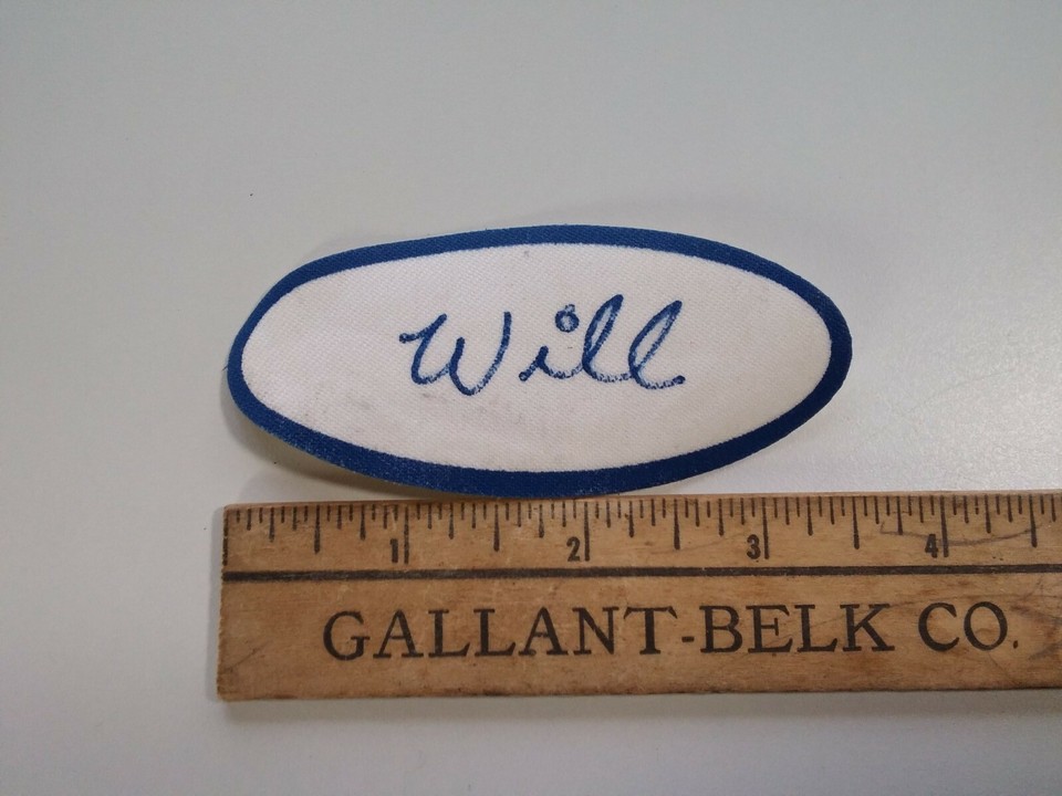 Will Cursive Name Iron On Patch Shirt RARE VHTF Bronx NY Hand Written ...