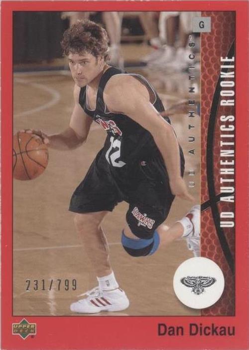 2002-03 Upper Deck UD Authentics - UD Authentics Rookie Dan Dickau #106 ...