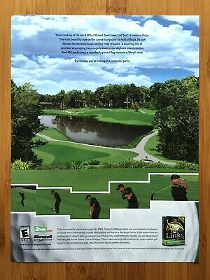 Microsoft Links 2003 PC Vintage Print Ad/Poster Golf Video Game Man ...