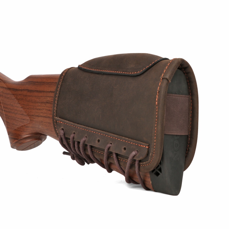 Tourbon Leather Ammo Pouch Cartridges Holder Cheek Rest Rifle Gunstock ...