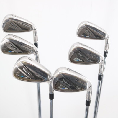 TaylorMade SIM2 Max Iron Set 5-P Steel AMT Red S300 Stiff Flex RH P ...