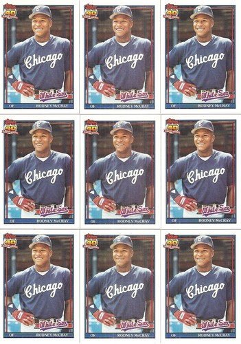 18 CARD RODNEY MCCRAY BASEBALL CARD LOT 485 | eBay